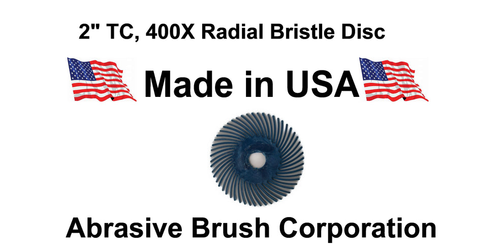 Radial Disc, 2" TC 400X, 40 discs per Box – Abrasive Brush Corporation